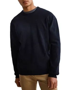Nn07 Danny Ribbed Sweater Navy Blue