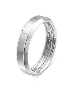 David Yurman 18k Gold Beveled Band Ring