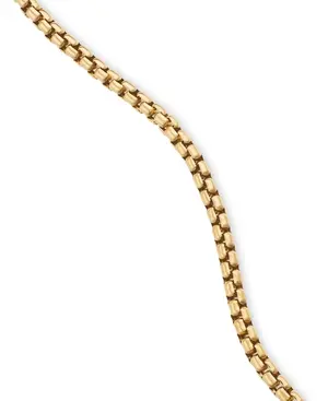 David Yurman 18k Yellow Box Chain Necklace - Gold