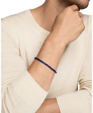 David Yurman Spiritual Beads Cushion Bracelet With Lapis Lazuli