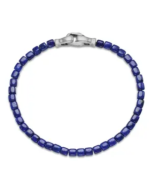 David Yurman Spiritual Beads Cushion Bracelet With Lapis Lazuli