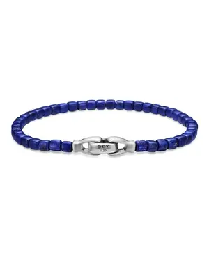 David Yurman Spiritual Beads Cushion Bracelet With Lapis Lazuli