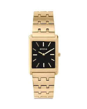 BREDA Virgil Rectangular Watch - Black/gold