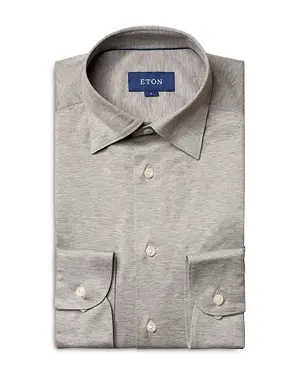Eton Contemporary Fit Jersey Shirt Gray