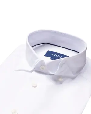 Eton Contemporary Fit Jersey Shirt - White
