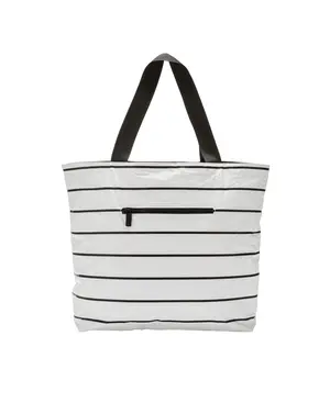 ALOHA COLLECTION Pinstripe Day Tripper Tote