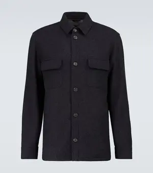 Loro Piana Cashmere-blend Overshirt - Black