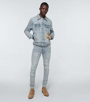 Amiri Playboy Denim Trucker Jacket