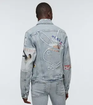 Amiri Playboy Denim Trucker Jacket