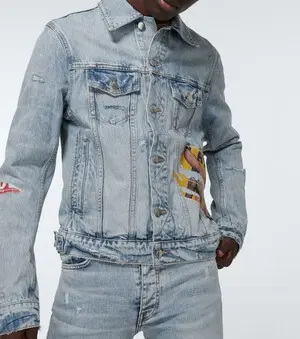 Amiri Playboy Denim Trucker Jacket