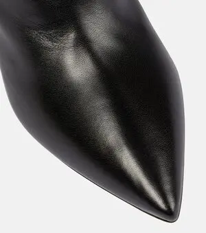 Saint Laurent Niki 85 Leather Ankle Boots