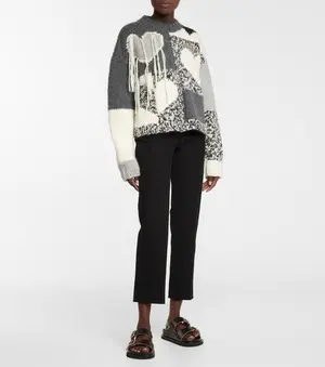 JOSEPH Intarsia Wool-blend Sweater