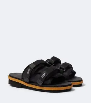 Moncler 4 Hyke Moto Mountain Sandals - Black
