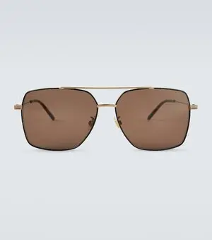 Gucci Square-frame Sunglasses - Brown