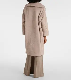 Max Mara Tedgirl Alpaca-blend Coat - Pink