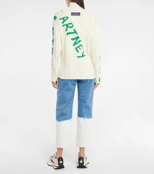 Stella McCartney X Ed Curtis Printed Wool-blend Sweater