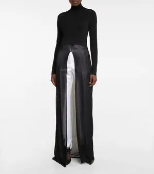 PETER DO Semi-sheer Turtleneck Sweater