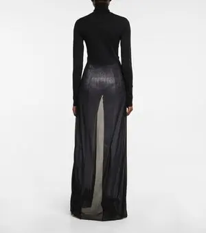 PETER DO Semi-sheer Turtleneck Sweater