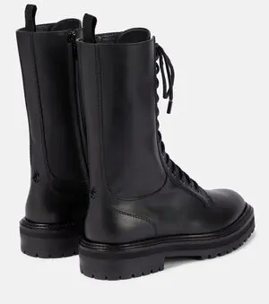 JIMMY CHOO Cora Leather Combat Boots