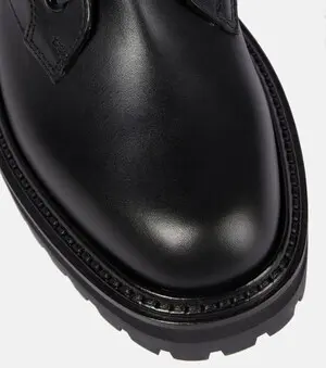 JIMMY CHOO Cora Leather Combat Boots