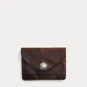 Ralph Lauren Leather Card Case - Dark Brown