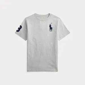 Ralph Lauren Big Pony Cotton Jersey Tee Andover Heather