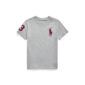 Ralph Lauren Big Pony Cotton Jersey Tee Classic Grey Heather
