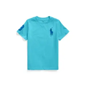 Ralph Lauren Big Pony Cotton Jersey Tee Lindsay Blue