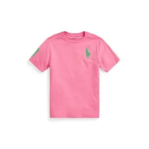Ralph Lauren Big Pony Cotton Jersey Tee Resort Rose