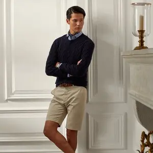 Ralph Lauren Slim Fit Stretch Chino Short - Classic Stone