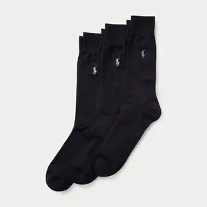Ralph Lauren Supersoft Trouser Socks 3-pack - Black