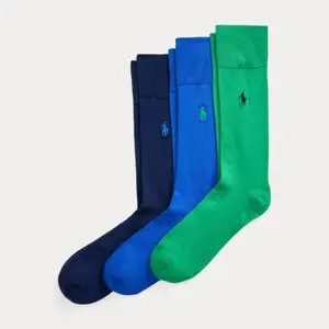 Ralph Lauren Ralph Lauren Supersoft Trouser Socks 3-Pack Green/royal/navy