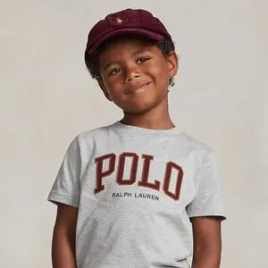 Ralph Lauren Logo Cotton Jersey Tee Andover Heather/wine
