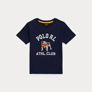 Ralph Lauren Logo Cotton Jersey Tee Newport Navy