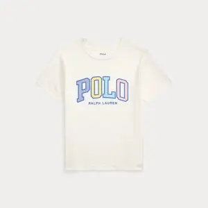 Ralph Lauren Logo Cotton Jersey Tee - Paper White