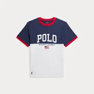Ralph Lauren Logo Cotton Jersey Tee White