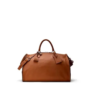 Ralph Lauren Saddle Calfskin Weekender Duffle Bag