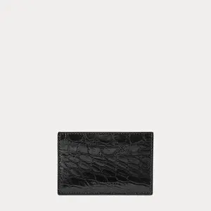 Ralph Lauren Alligator Card Case Black