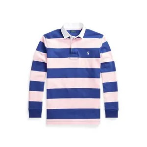 Ralph Lauren The Iconic Rugby Shirt Bright Navy/carmel Pink