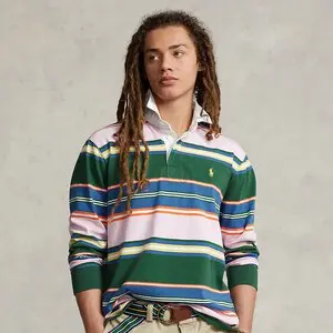 Ralph Lauren The Iconic Rugby Shirt Carmel Pink Multi