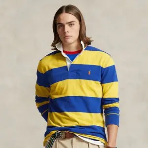Ralph Lauren The Iconic Rugby Shirt Chrome Yellow/royal