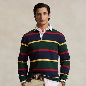 Ralph Lauren The Iconic Rugby Shirt College Green Multi