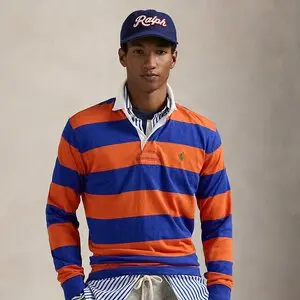 Ralph Lauren The Iconic Rugby Shirt College Orange/blue