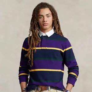 Ralph Lauren The Iconic Rugby Shirt College Purple Multi