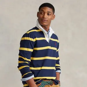 Ralph Lauren The Iconic Rugby Shirt French Navy/arctic Yellow