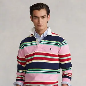 Ralph Lauren The Iconic Rugby Shirt Harbor Pink Multi
