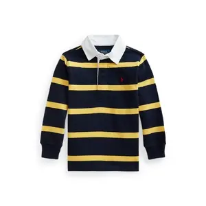 Ralph Lauren The Iconic Rugby Shirt Hunter Navy/arctic Yellow
