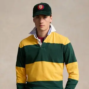 Ralph Lauren The Iconic Rugby Shirt Moss Agate/gold Bugle