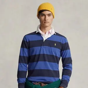 Ralph Lauren The Iconic Rugby Shirt Navy/ Sistine Blue