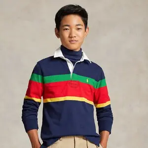 Ralph Lauren The Iconic Rugby Shirt Newport Navy Multi